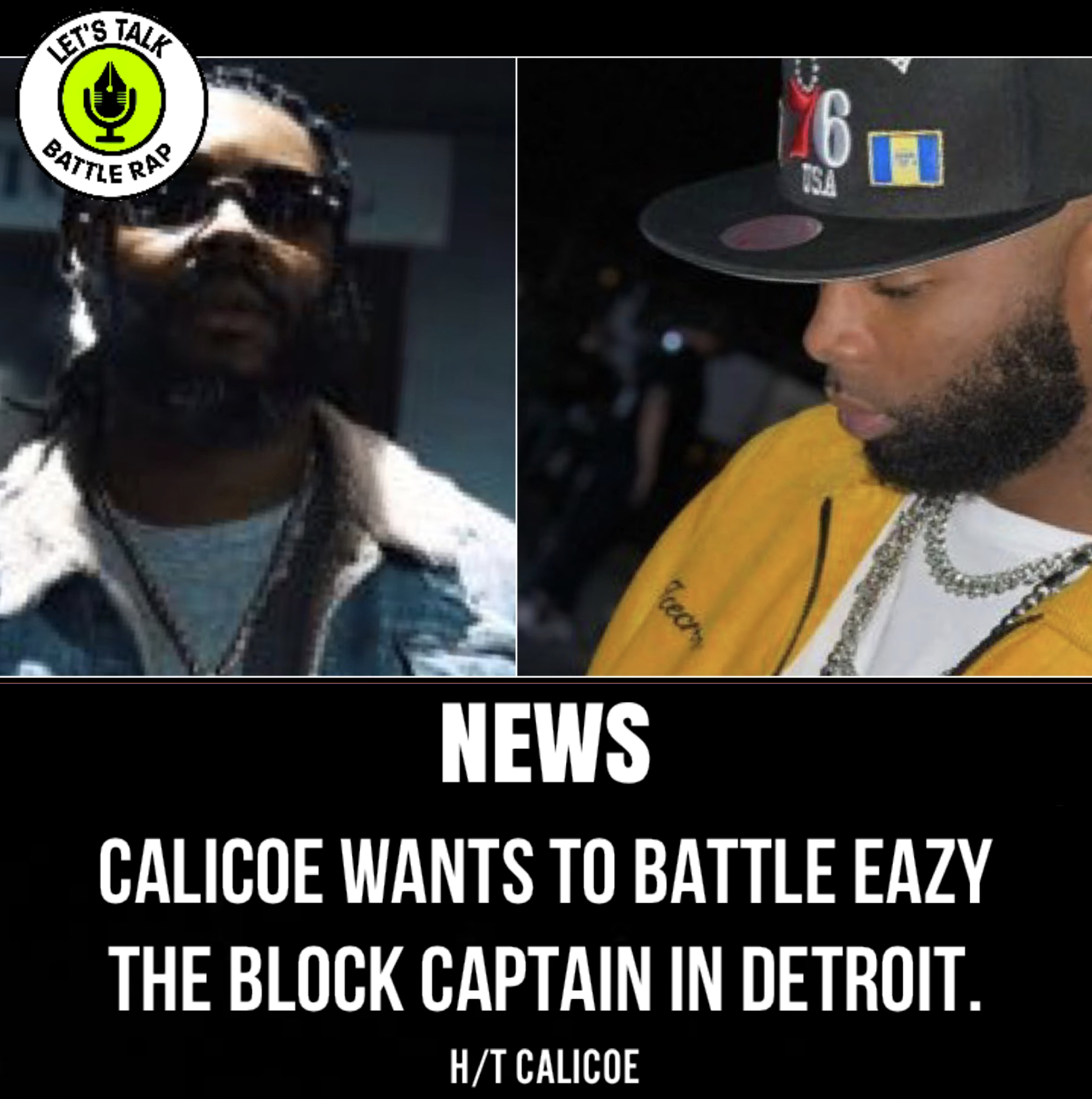 CALICOE WANTS TO BATTLE EAZY THE BLOCK CAPTAIN IN DETRIOIT - Let's Talk ...
